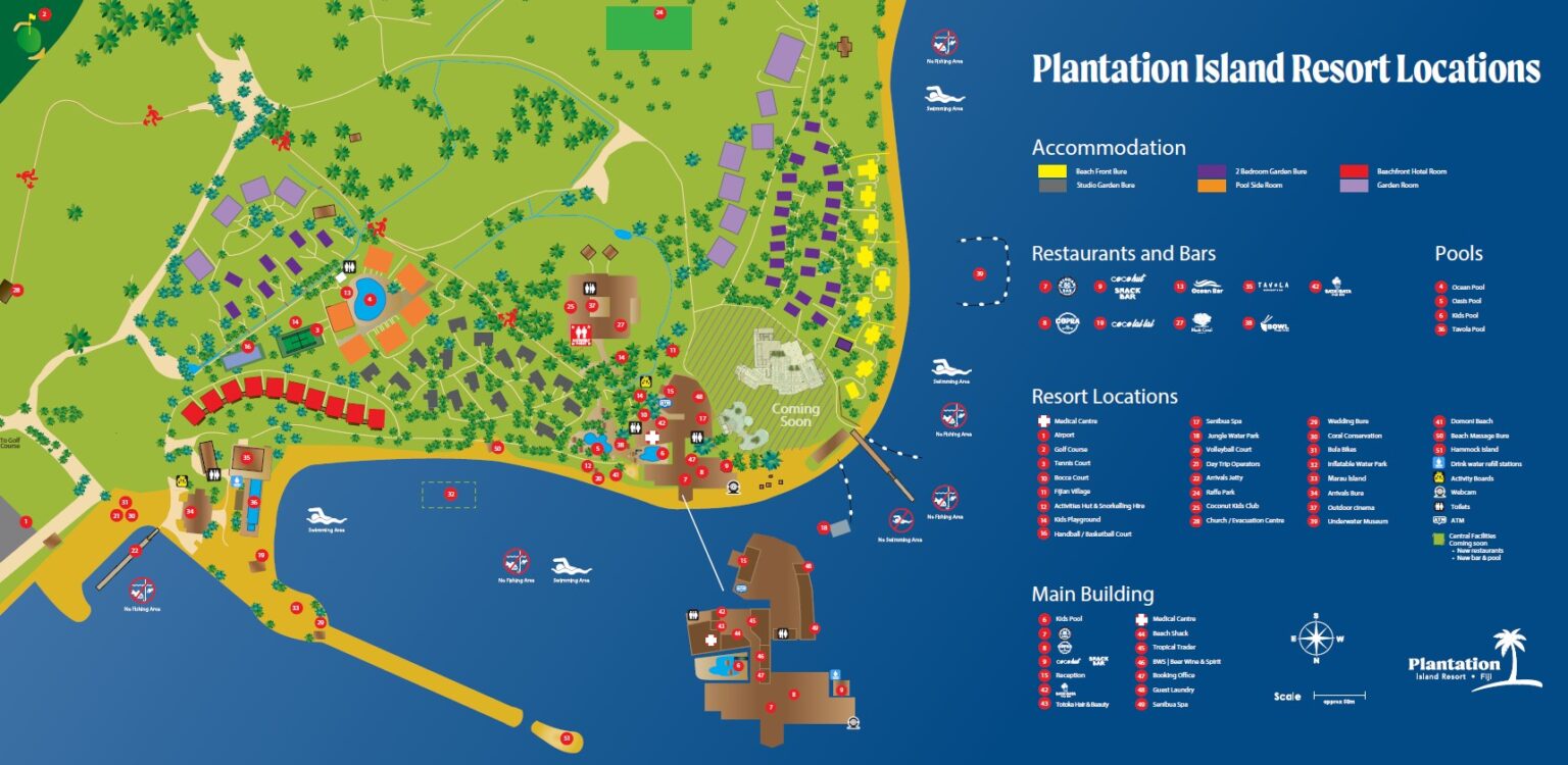 Explore Plantation Island Resort Map